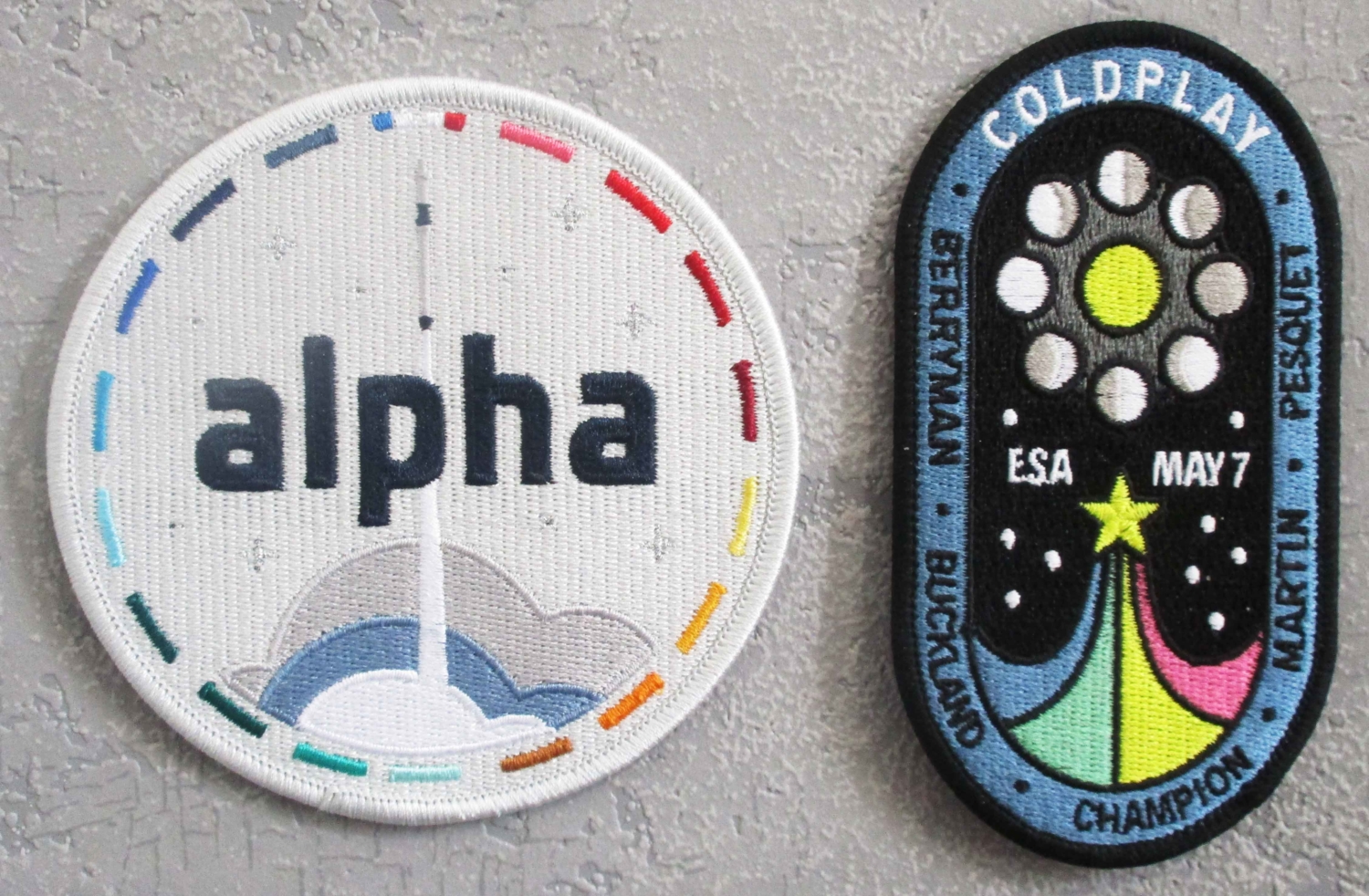 Le patch Thomas Pesquet – Coldplay – Société astronomique de France
