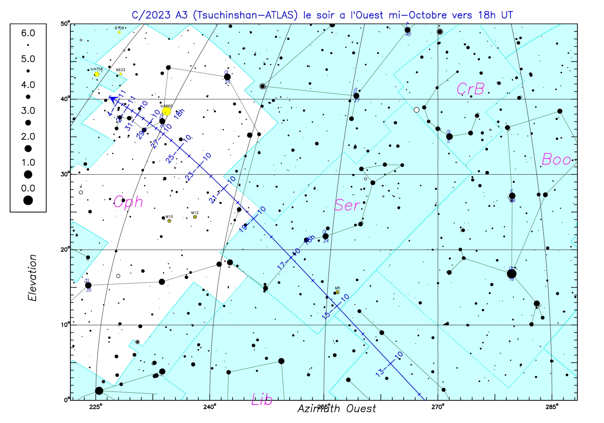 La comète C/2023 A3 (Tsuchinshan–ATLAS) – Société astronomique de France